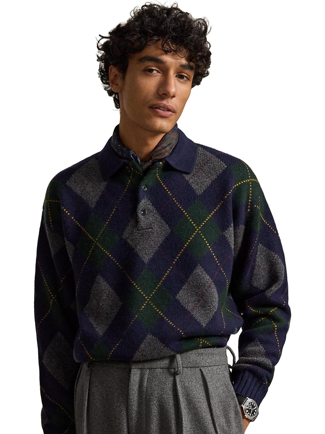 RALPH LAUREN Ralph Lauren Heyworth Glen Plaid Wool Tweed Double Breasted Suit Jacket